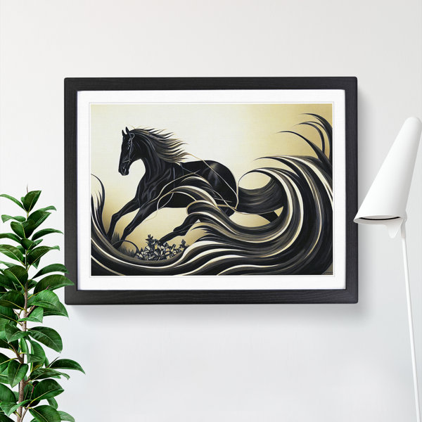 Natur Pur Extravagant Horse Abstract - Single Picture Frame Print ...