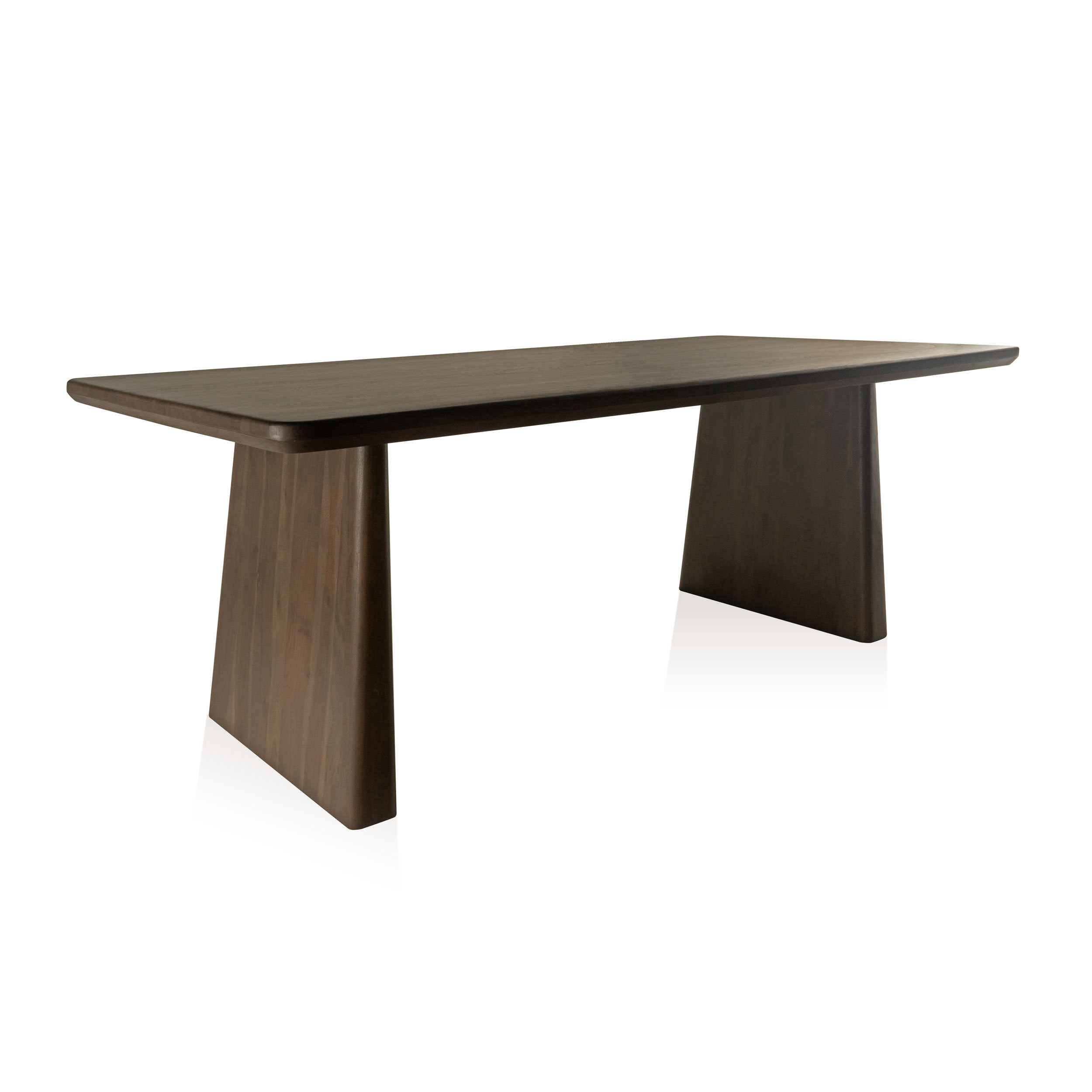 Corrigan Studio® Fletcher 80" Solid Wood Dining Table, Dark Walnut ...