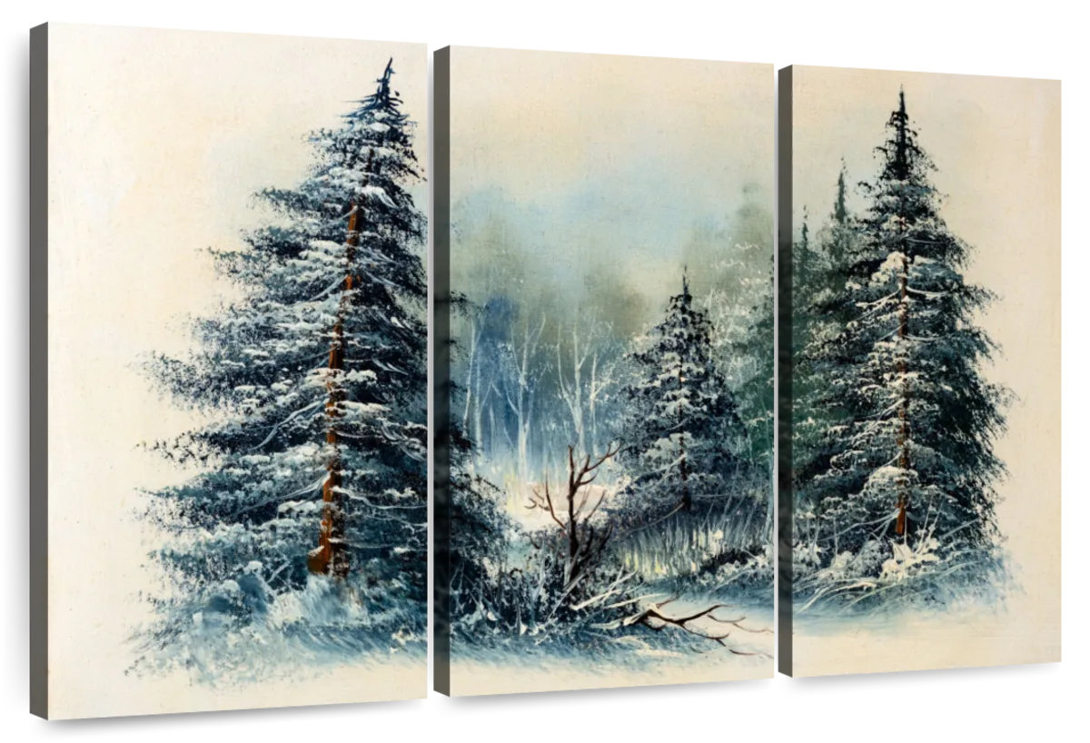 Lark Manor Harnek Winter Evergreen Forest - Wayfair Canada
