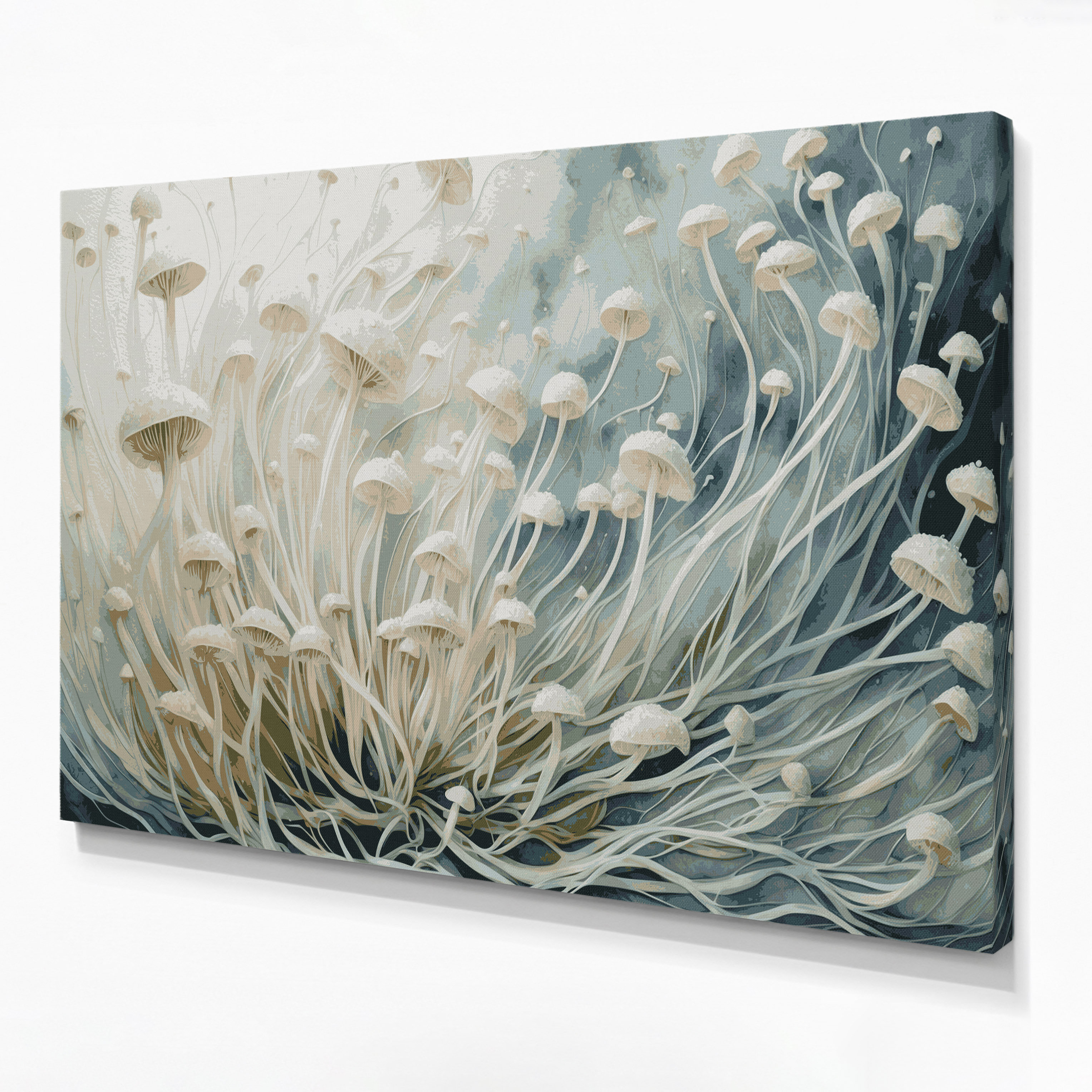 Alcott Hill Vegetables Enoki Mushroom Brown Canvas Wall Art - Wayfair ...