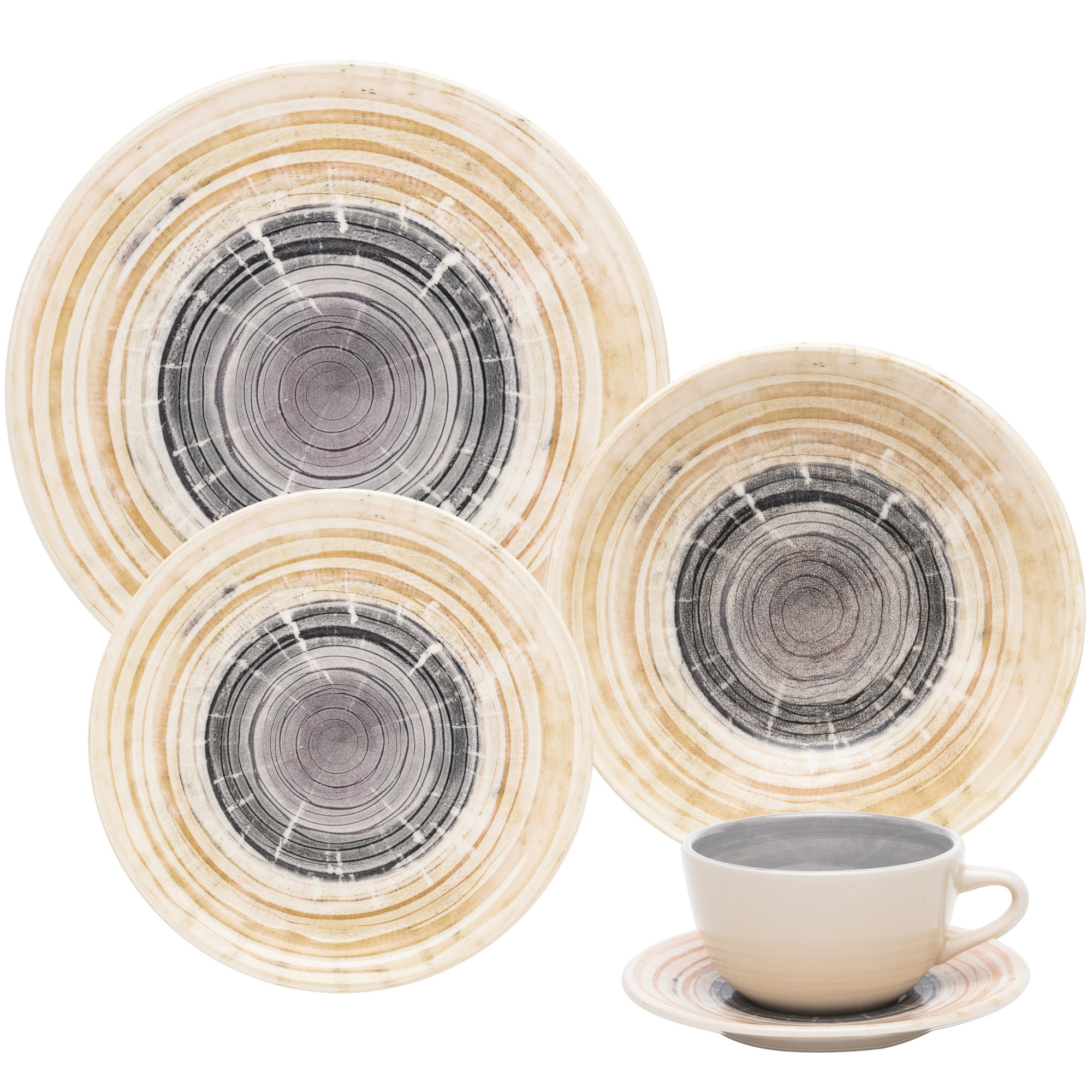 Foundry Select 20 Pieces Dinnerware Set, Service for 4 - Wayfair Canada