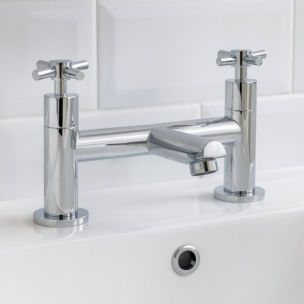 Juno Showers Juno Series C Contemporary Double Handle Widespread ...