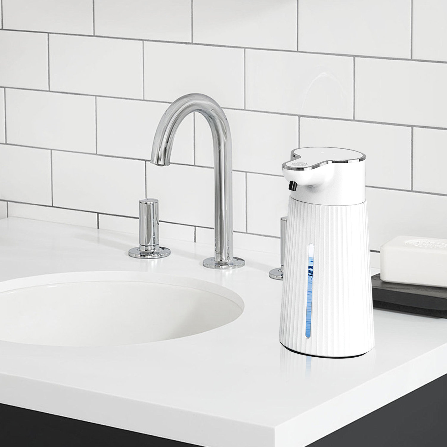 Mercer41 Automatic Dripping Soap Dispenser 2 Level Adjustable 13.5 Oz ...