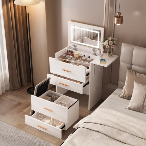 Small Bedroom Vanities You'll Love | Wayfair