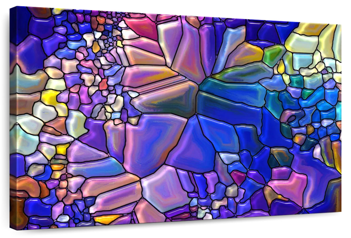 Wade Logan® Avery Stained Glass Abstract | Wayfair