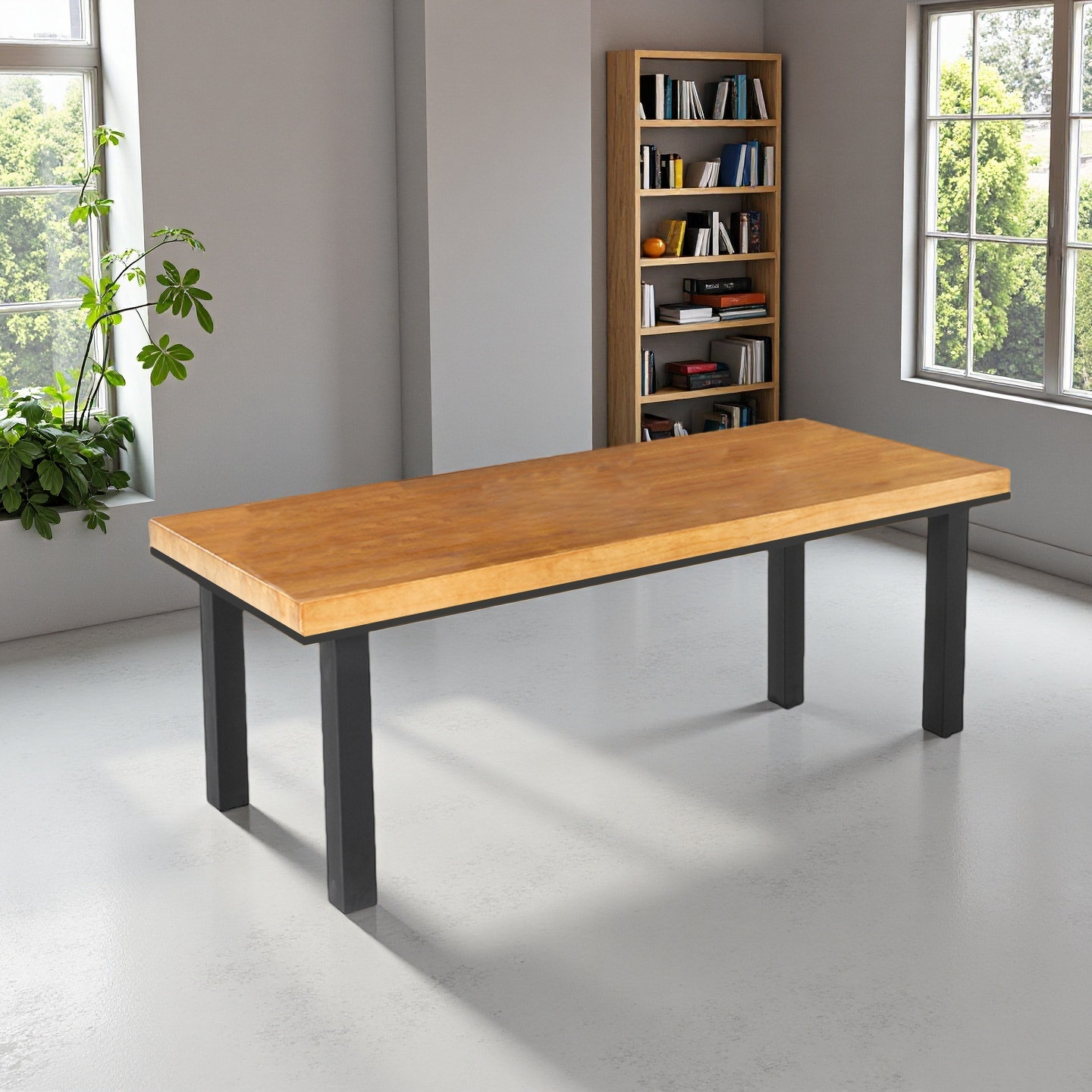 Latitude Run® Modern Solid Wood Rectangular Conference Table | Wayfair