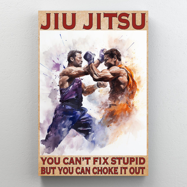 Trinx Jiu Jitsu On Canvas Print - Wayfair Canada