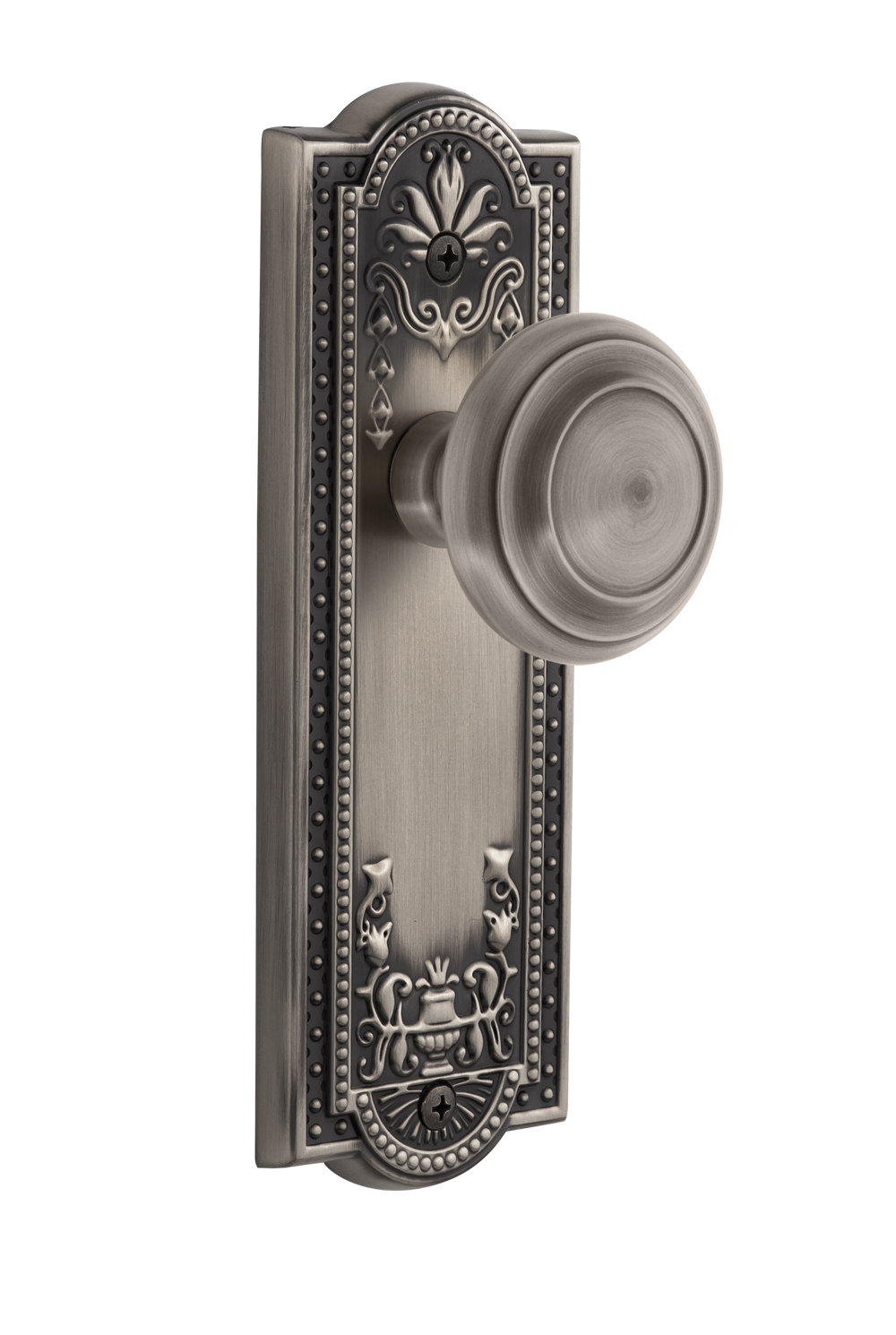 Grandeur Parthenon Plate Privacy with Circulaire Door Knob | Perigold
