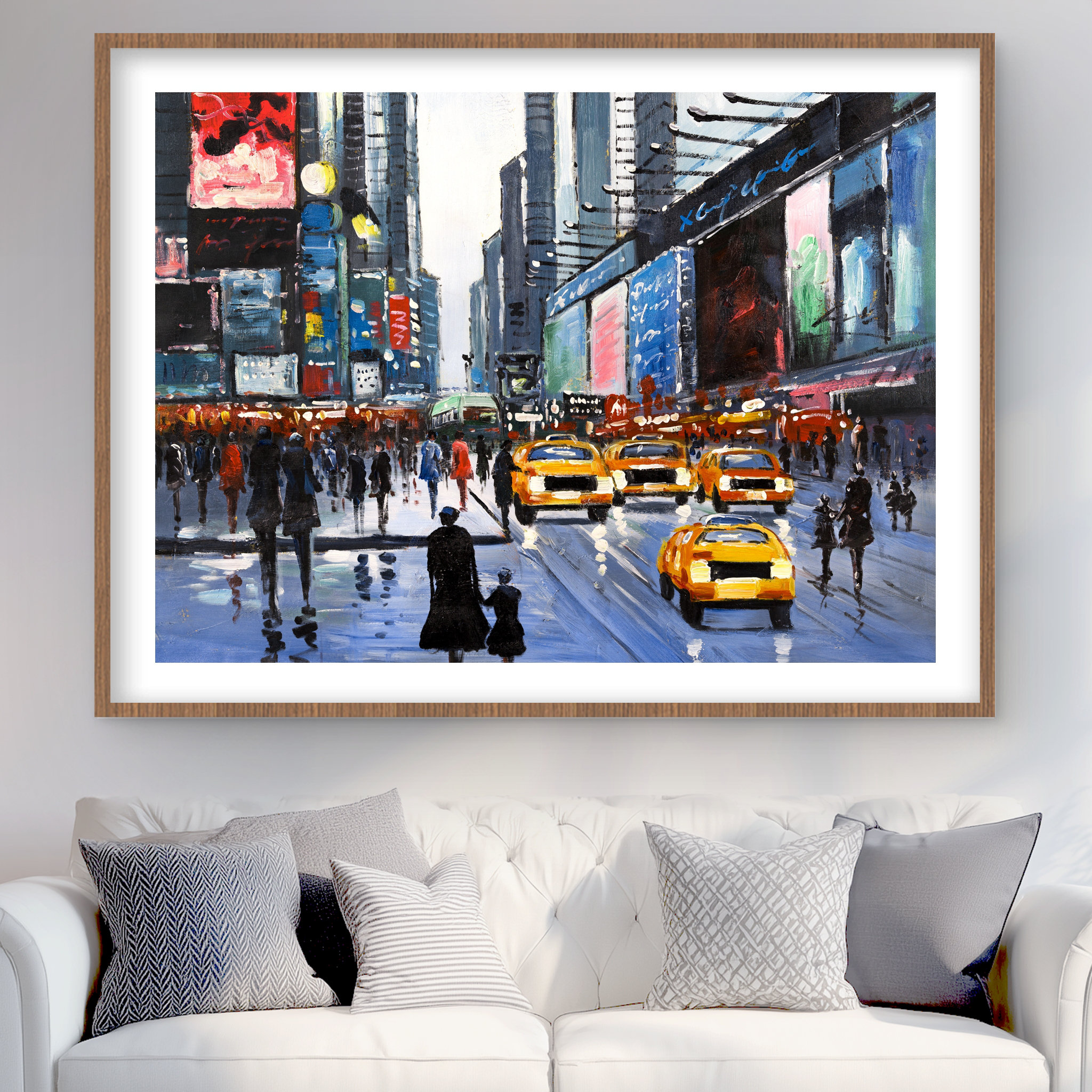 Lark Manor™ Peak Hour - Man Office Framed Matted Print for Home Decor ...
