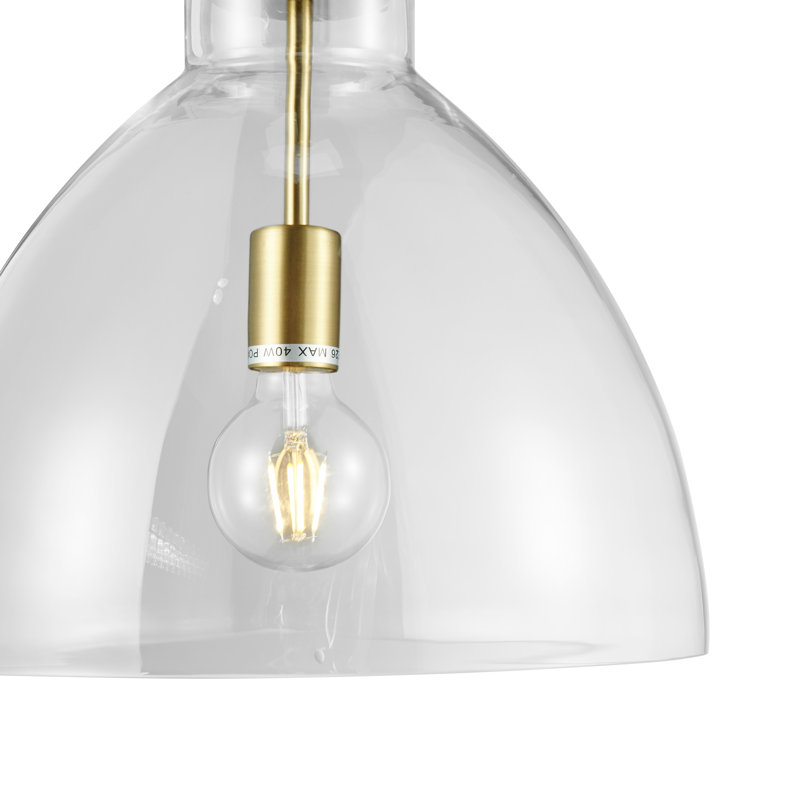 Mercer41 Pualani 1 - Light Gold Simple Pendant | Wayfair
