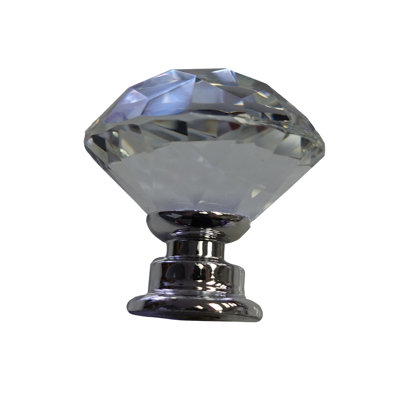 Beauty Acrylic 1 1/4" Length Geometric Knob & Reviews | Wayfair