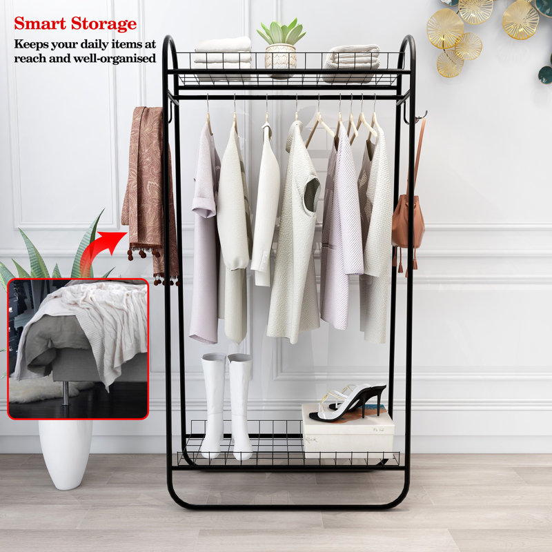 Rebrilliant Rinehart 32.9" W Garment Rack & Reviews | Wayfair
