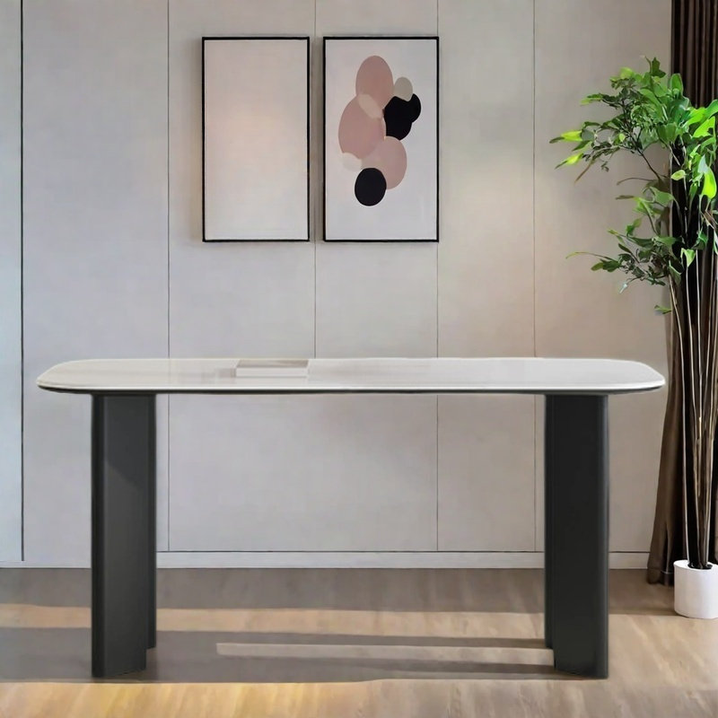 Latitude Run® Cream surprise silent wind dining table - Wayfair Canada