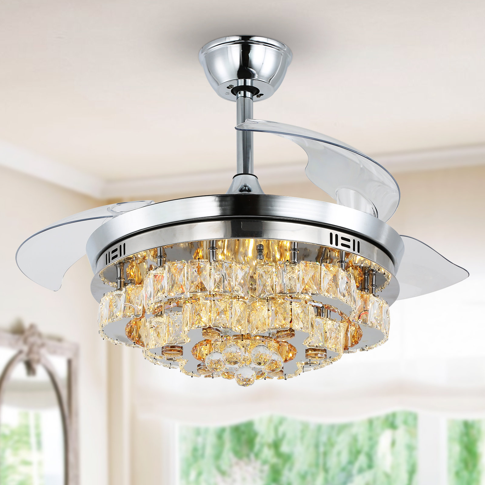 House of Hampton® Gorjana 42.12'' Ceiling Fan with LED Lights & Reviews ...