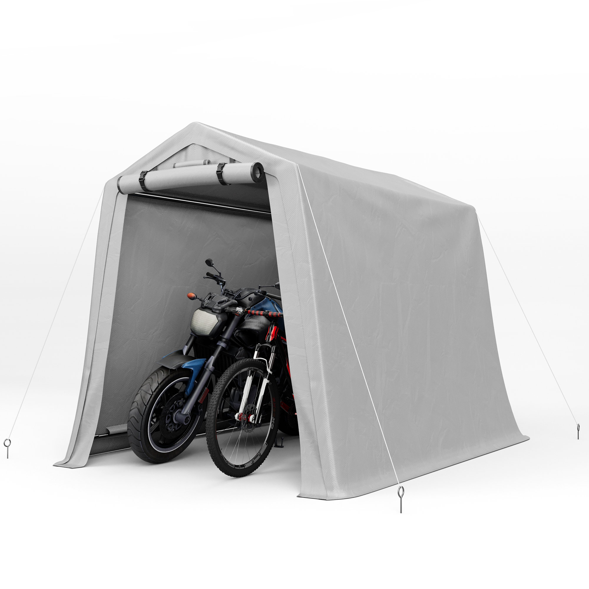 GUNJI 6 ft. W x 8 ft. D Portable Storage Shed | Wayfair