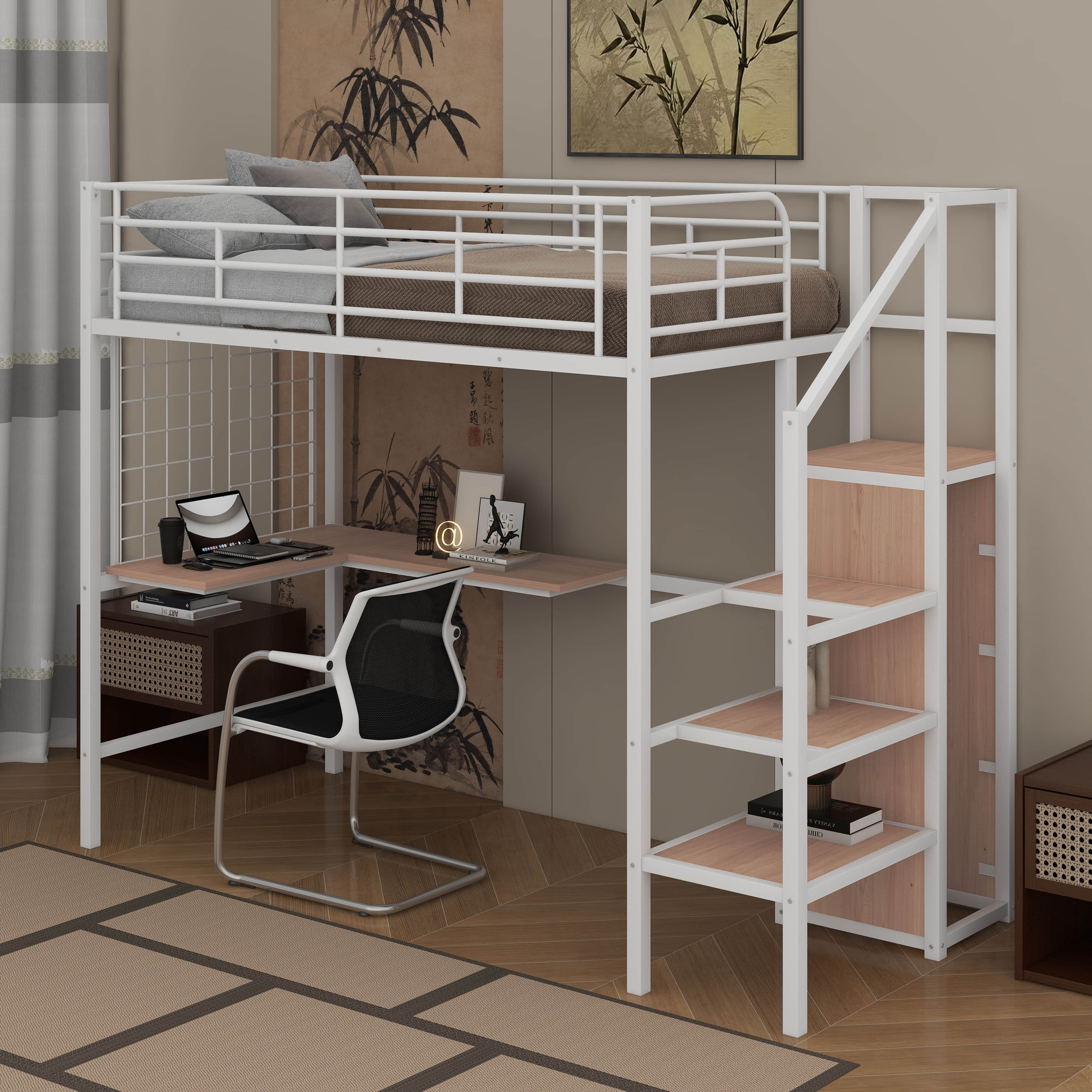 Metal Loft Twin Bed