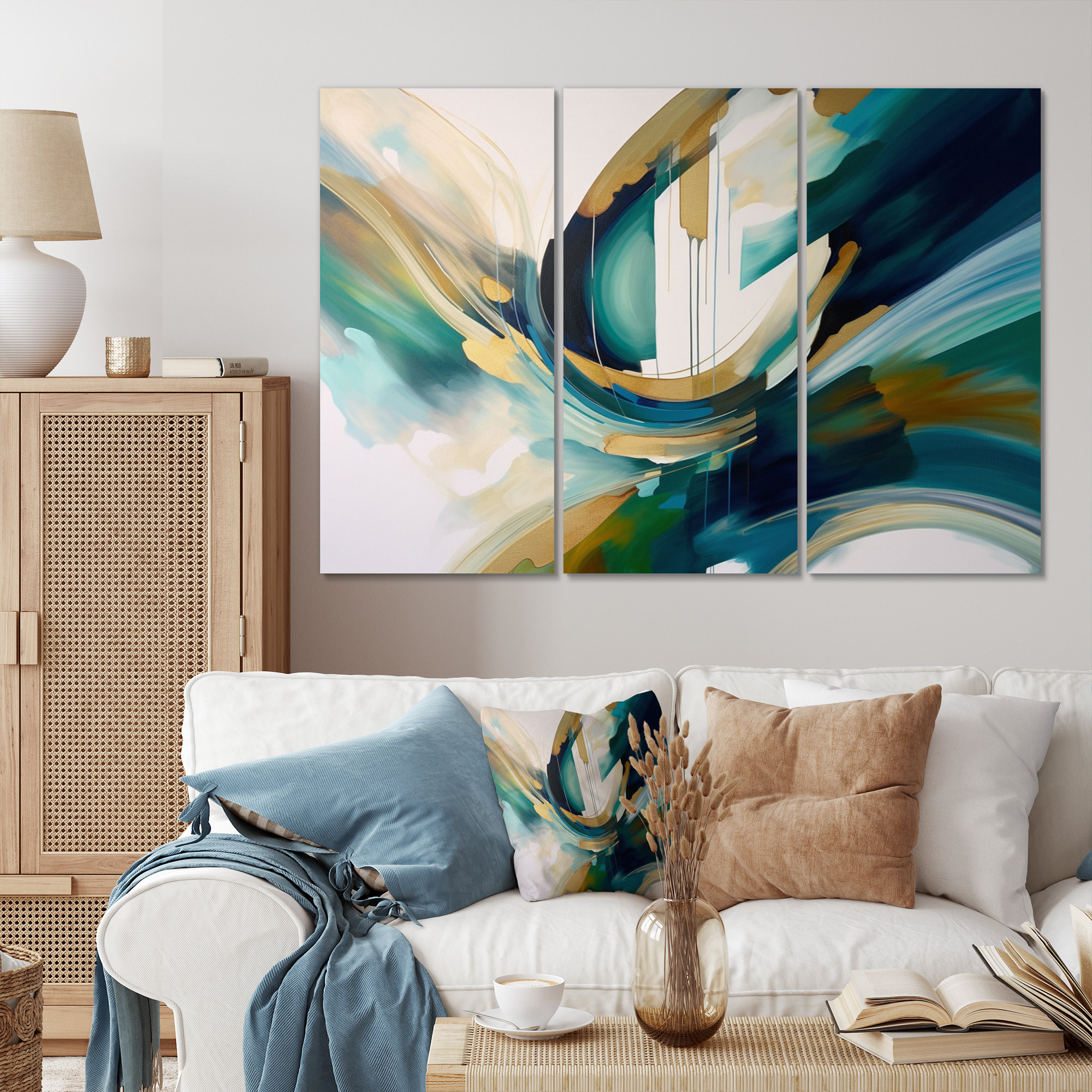 Wrought Studio Cream Green Cream And Green Harmonic Convergence III ...