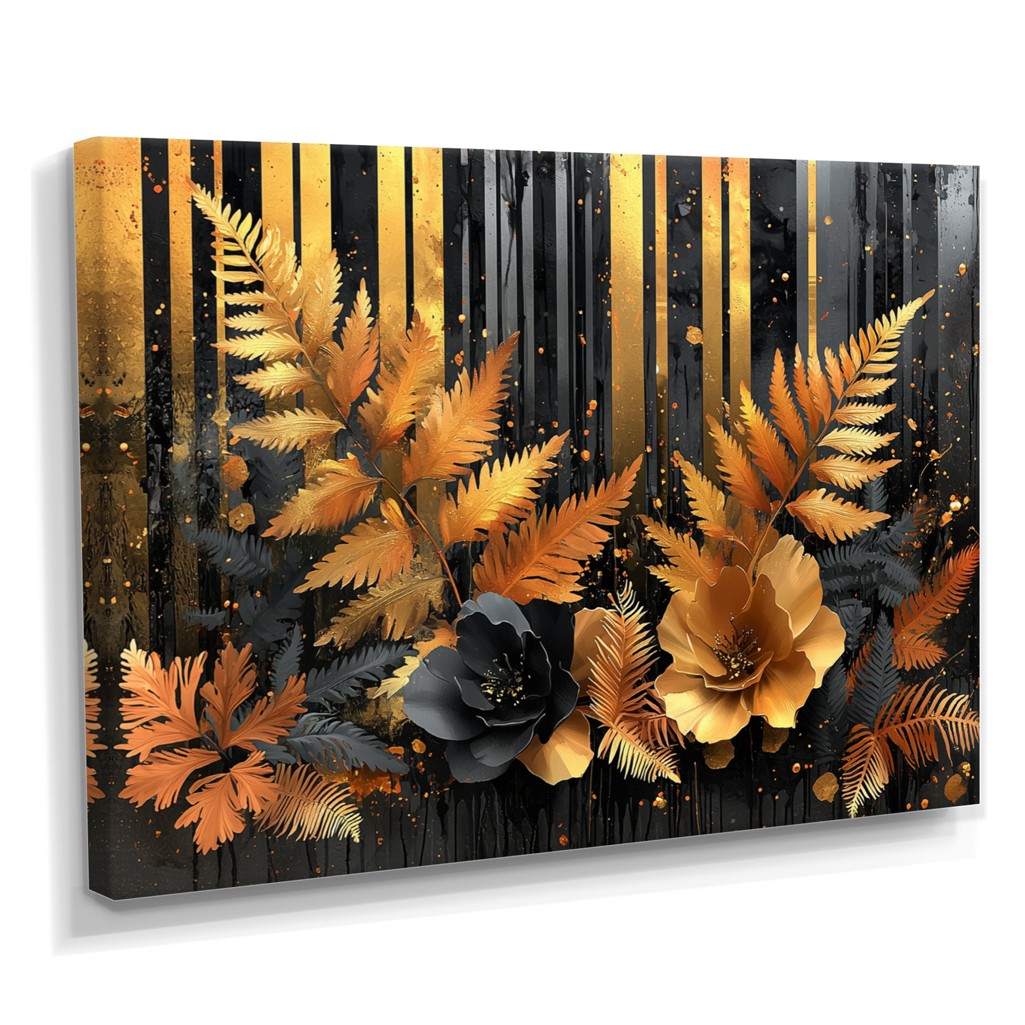 House of Hampton® Moneeba Modern Golden Ferns Into The Forest III ...
