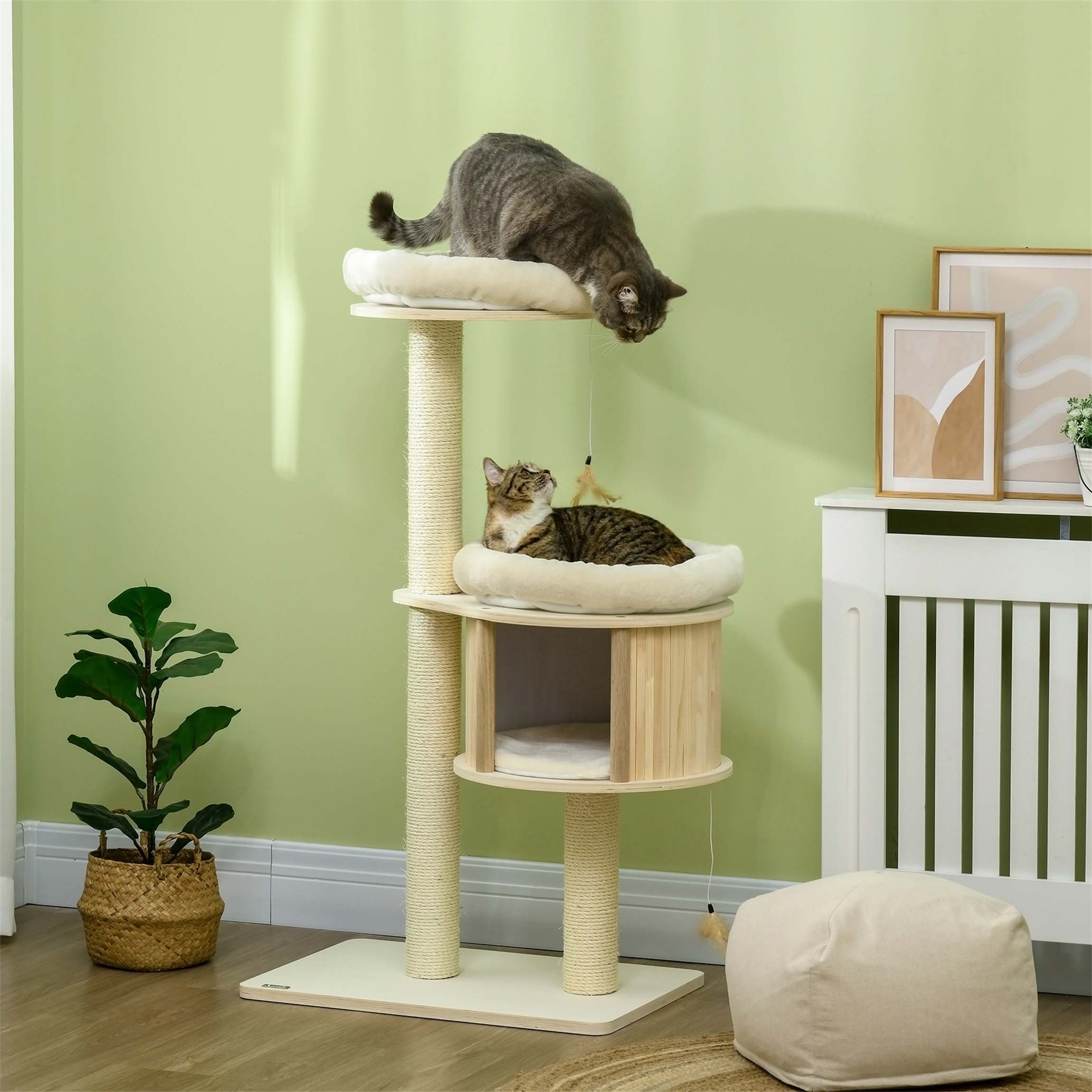 Archie & Oscar™ Cat Tree with Sisal Scratching Posts and Cat Toy for ...