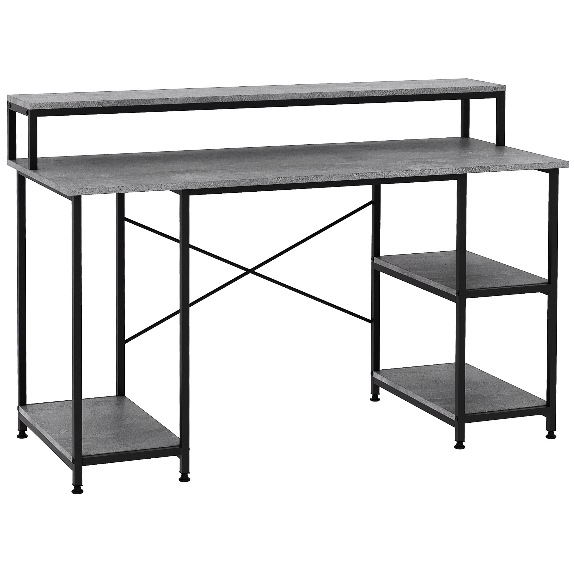 17 Stories 55 Inch Home Office Computer Desk Study Writing Workstation ...