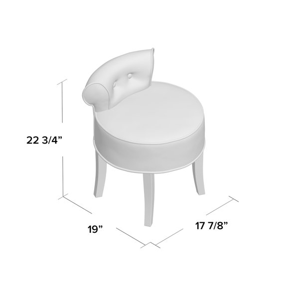 House of Hampton® Tryphosa Solid Wood Accent Stool & Reviews | Wayfair