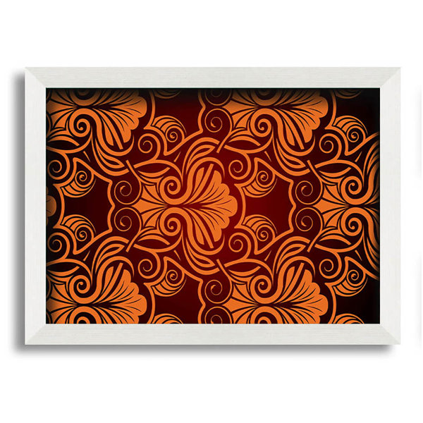 ClassicLiving Symmetrical Reds - Single Picture Frame Print | Wayfair.co.uk