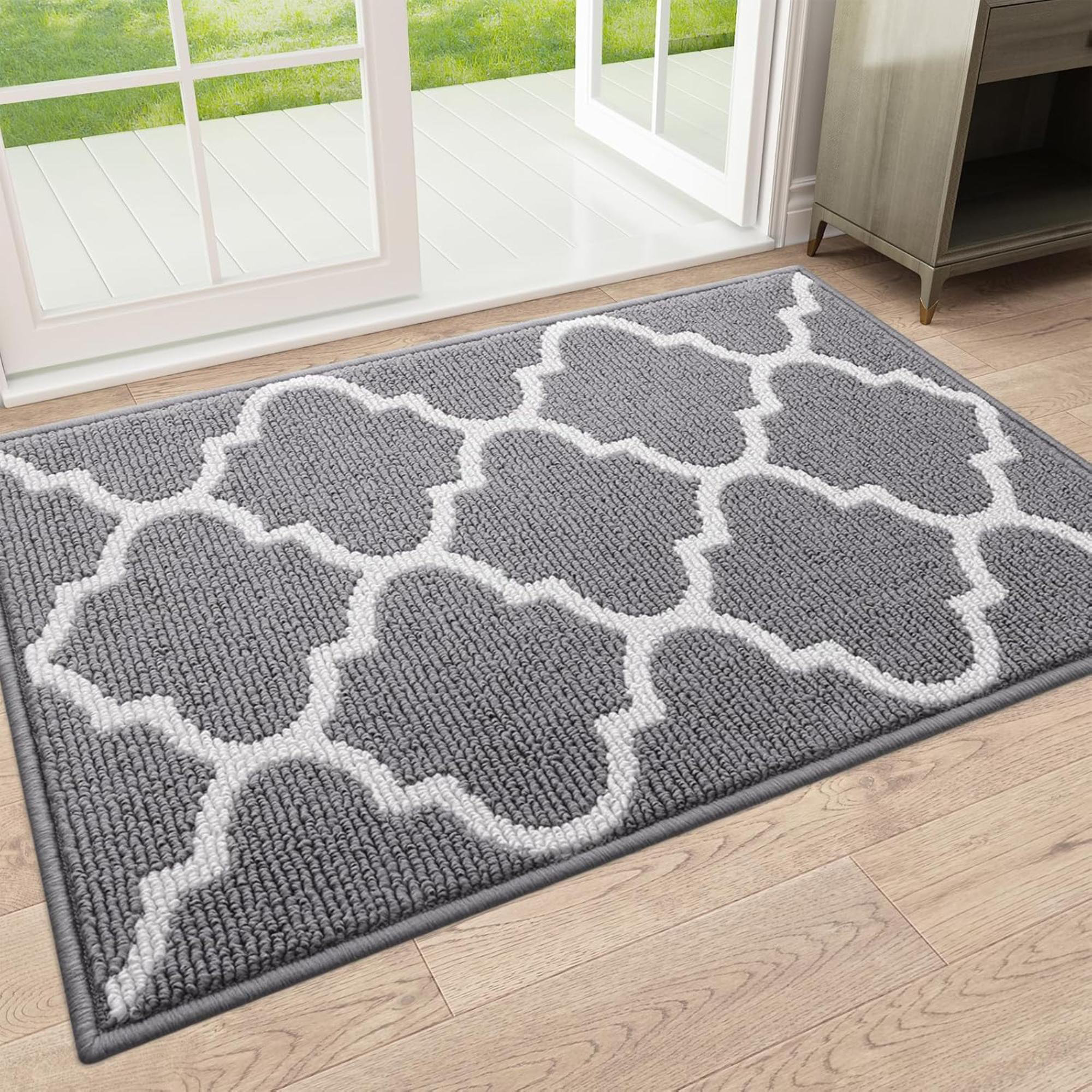 Winston Porter Ndoor Door Mat Non Slip Absorbent Resist Dirt Entrance ...