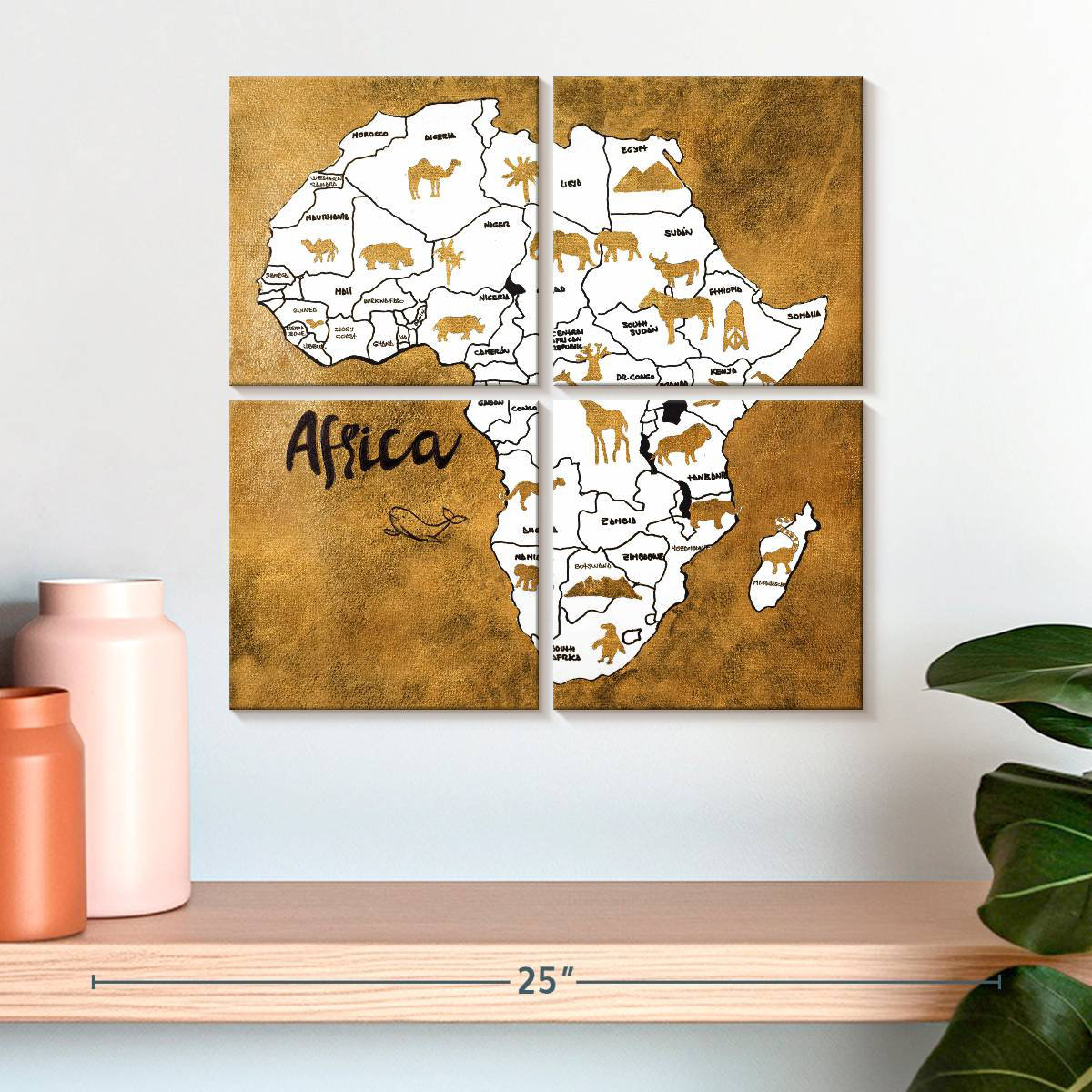 Breakwater Bay Aliaz Africa Map | Wayfair