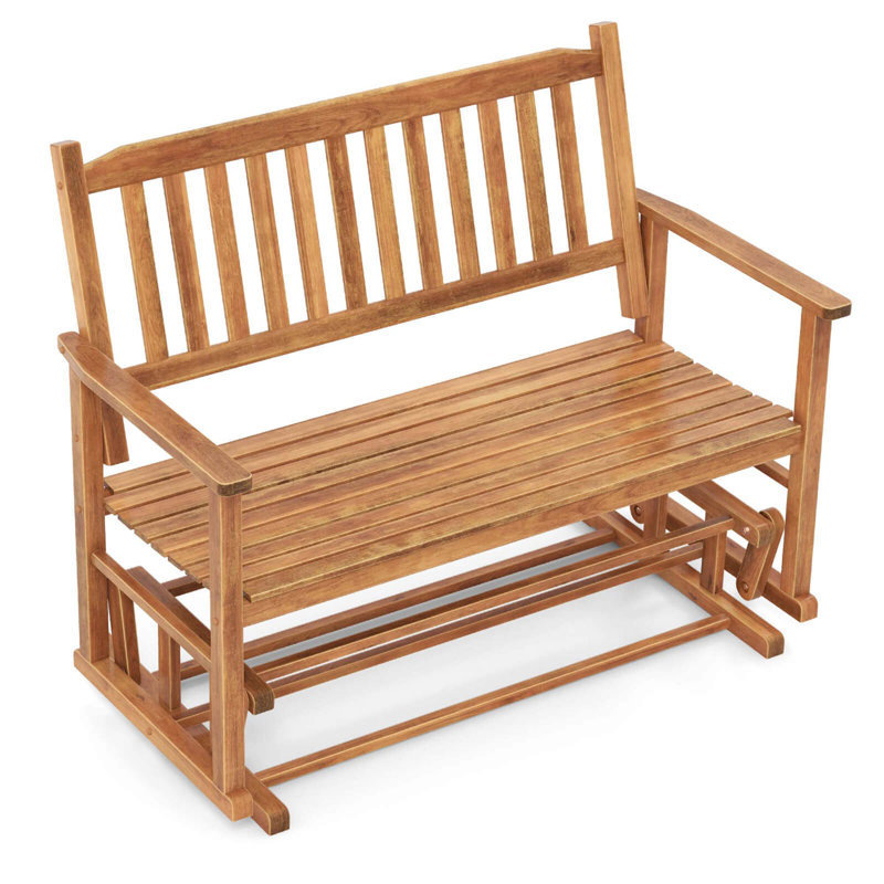 Lark Manor™ Patio Glider Loveseat Chair Swing Rocking Bench With ...
