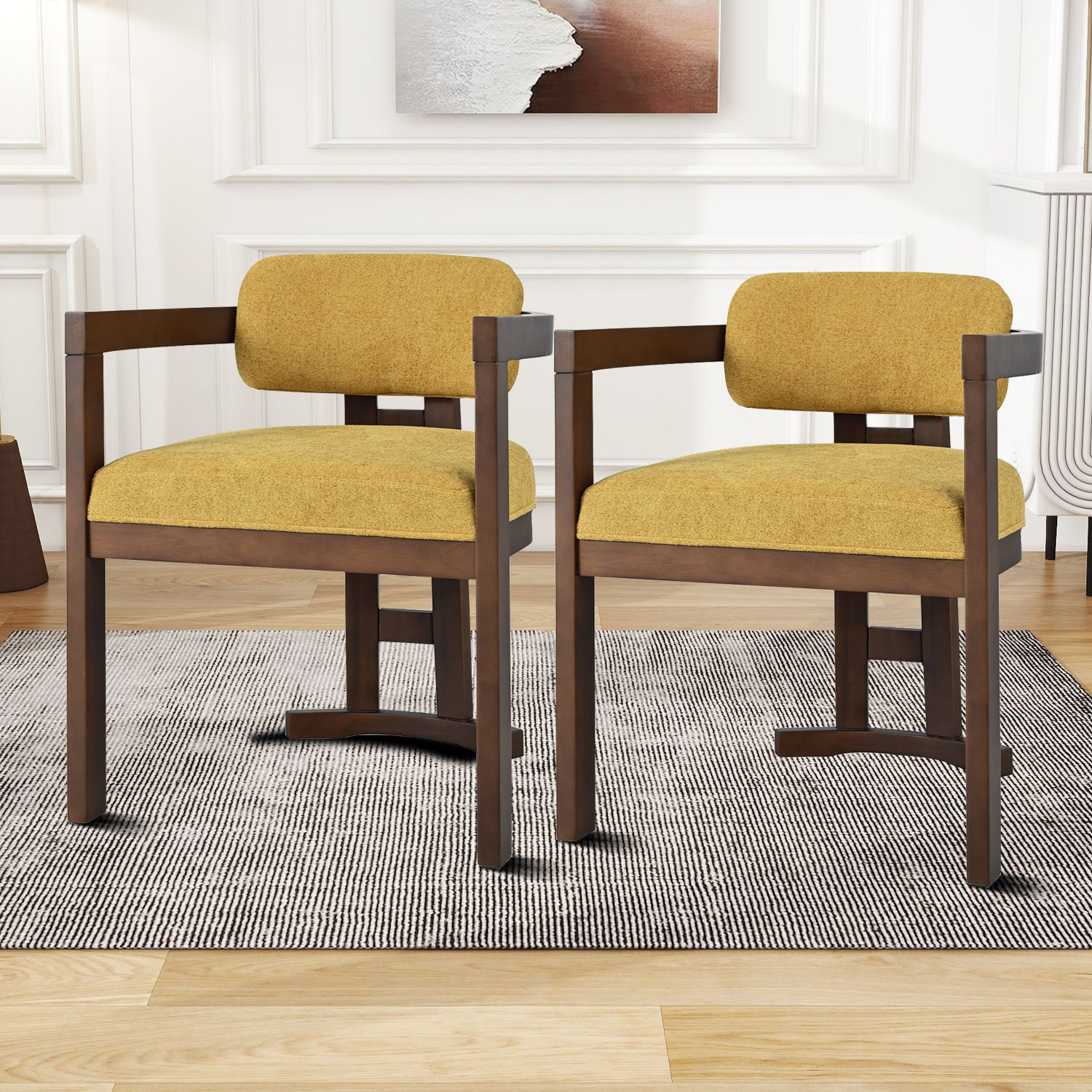 Hokku Designs Vintage luxury style upholstered reception dining chair ...