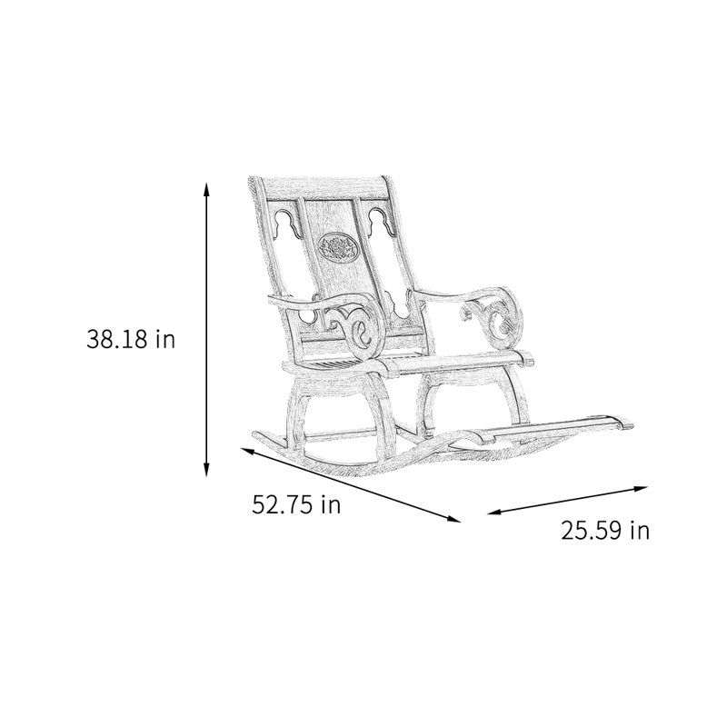 ComfySofa.s Beautiful solid wood leisure home rocking chair | Wayfair