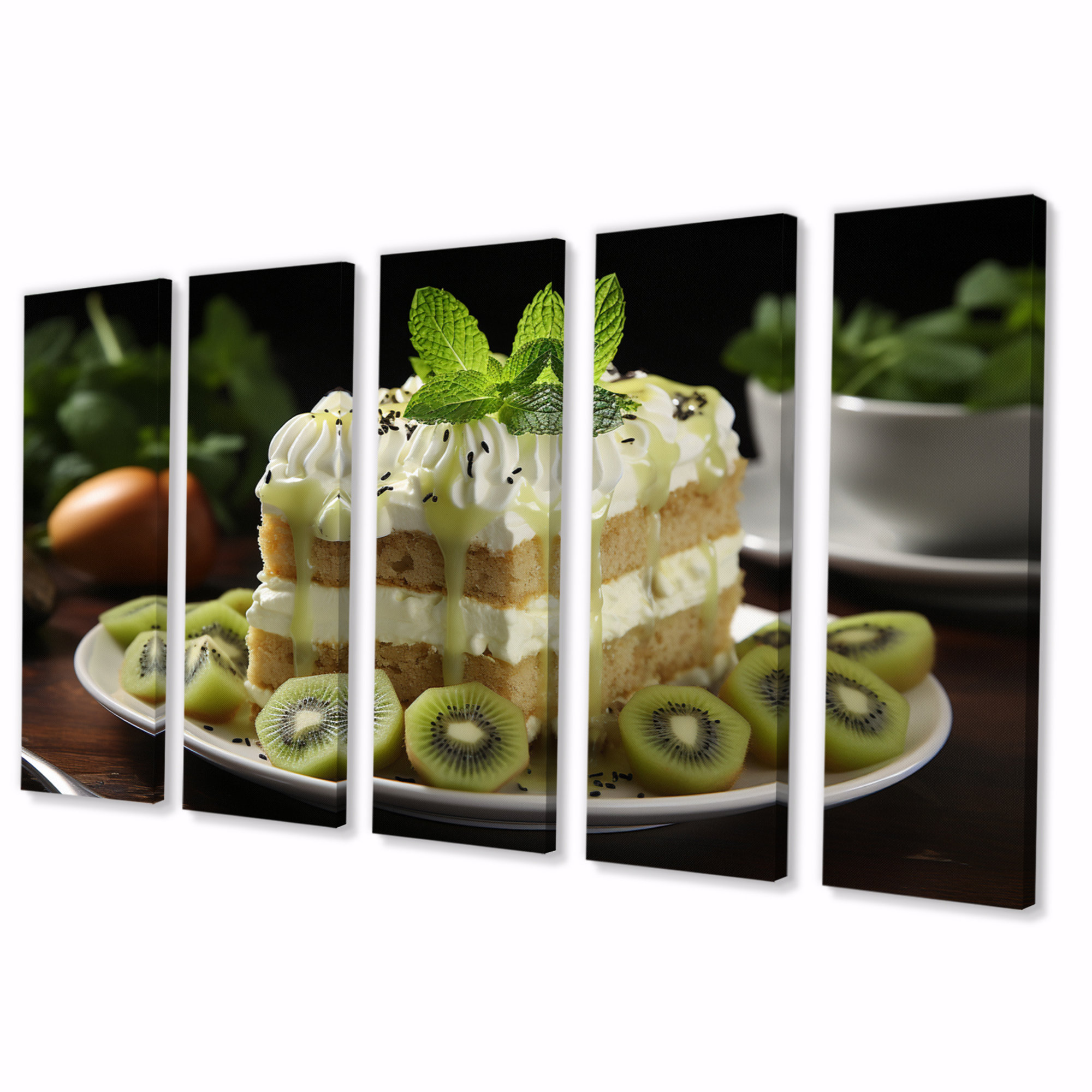 Red Barrel Studio® Kiwi Fruit Cake Mmmmmmm II 5 Pieces | Wayfair