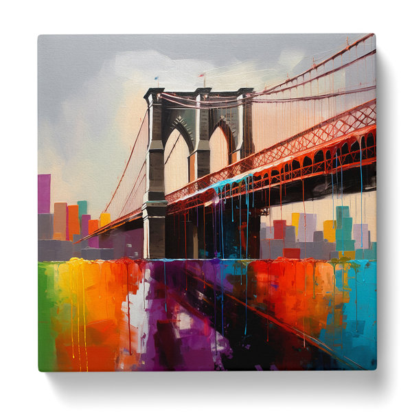 Marlow Home Co. Brooklyn Bridge Colour Field Painting - Art Prints ...