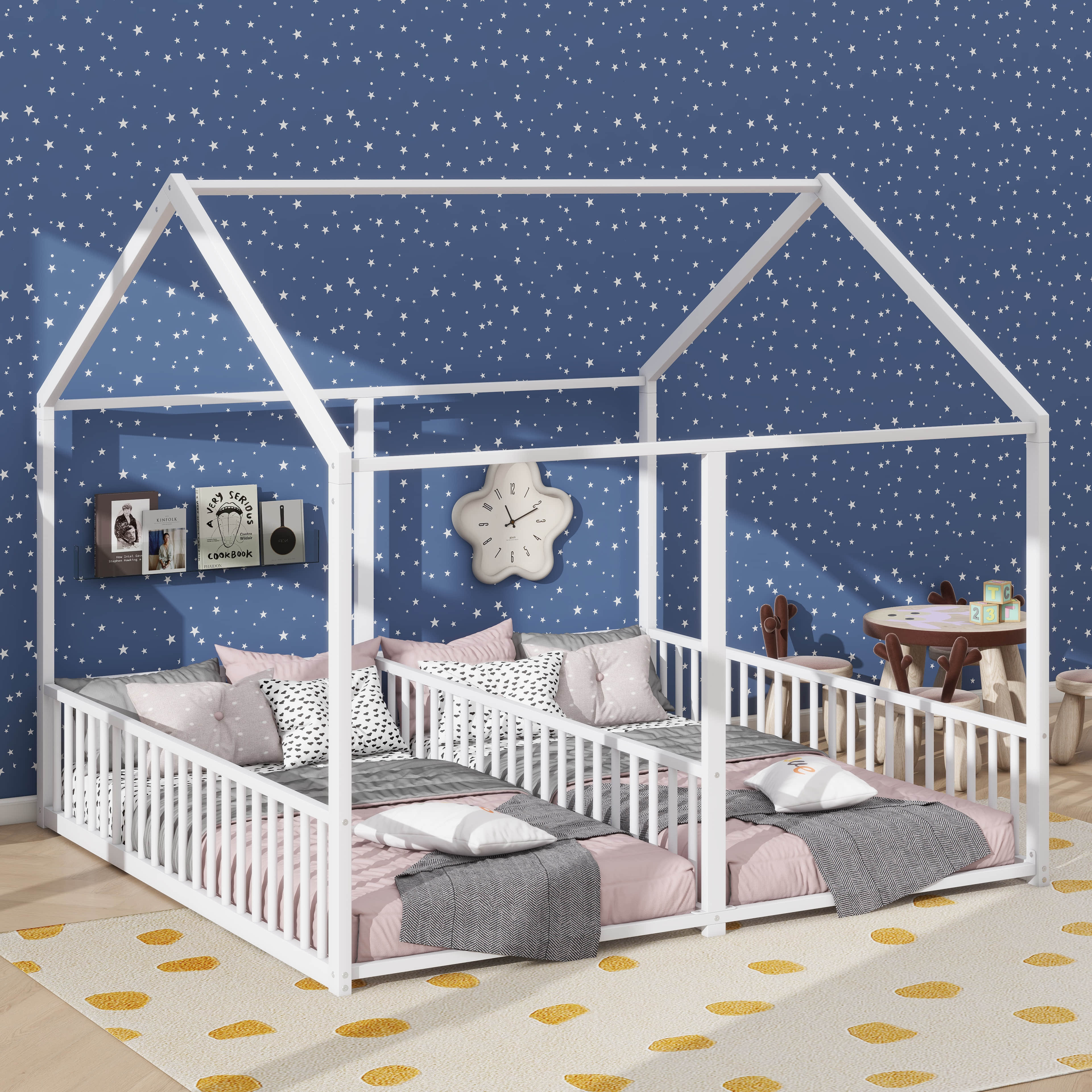 Harper Orchard Metal Loft Platform Beds In Twin Size, Capable Of ...