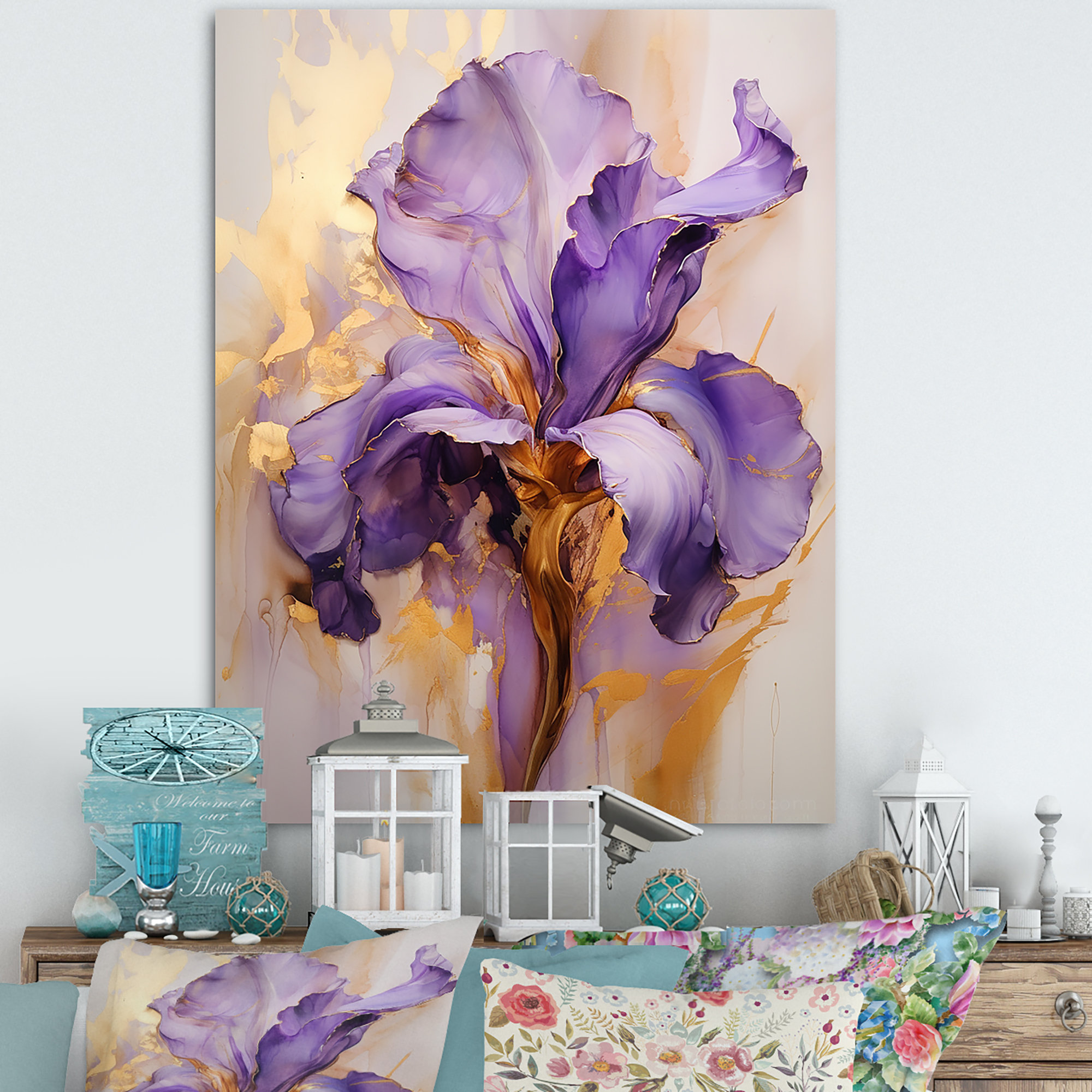 Winston Porter Golden Iris Purple Dream On Canvas Print - Wayfair Canada