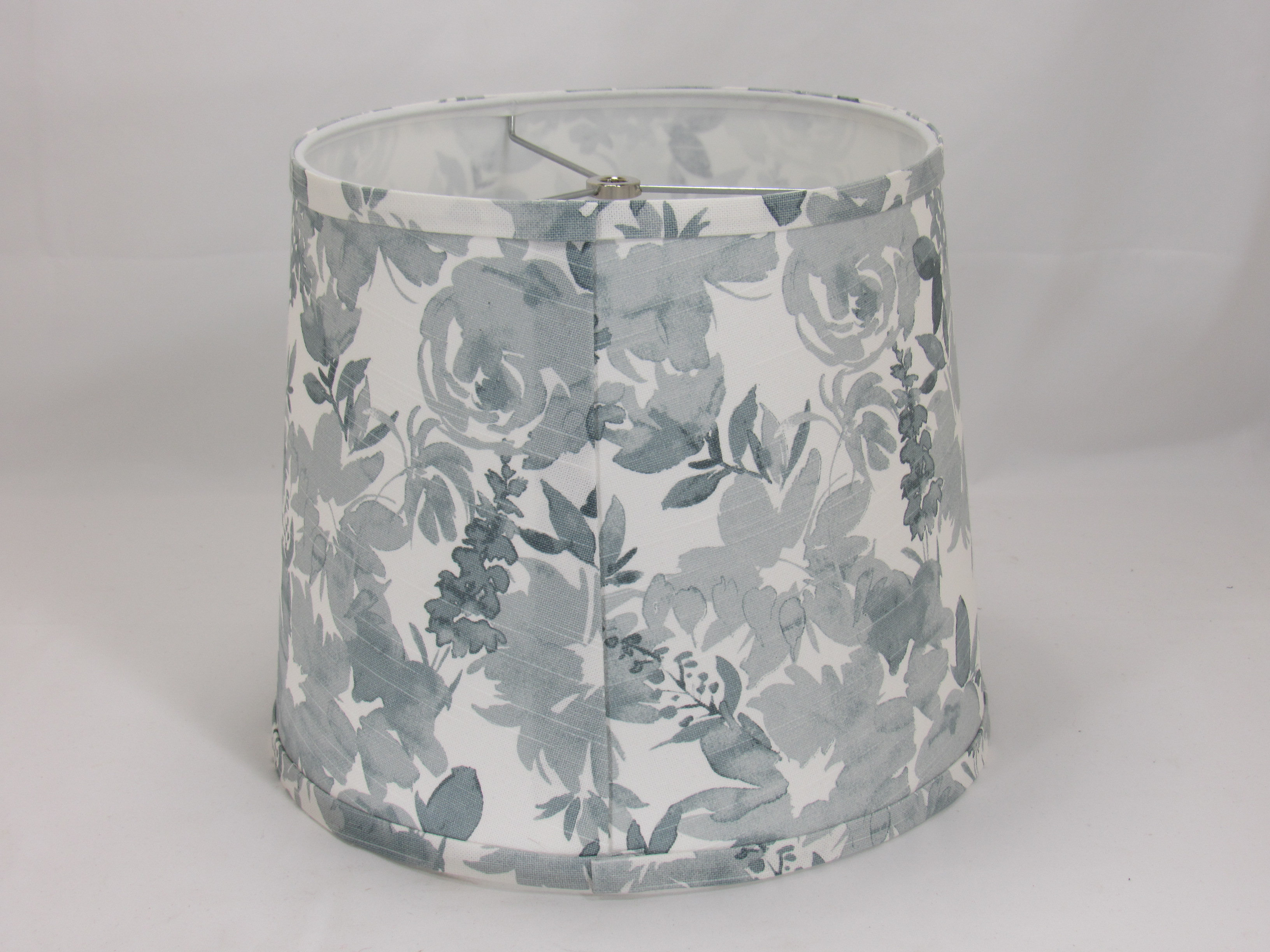 Winston Porter Sky Blue Floral Print Lamp Shade, Blue and White | Wayfair