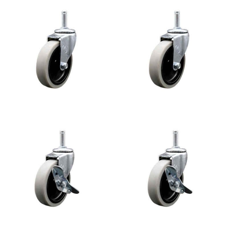 Service Caster 4 Piece Cart Caster Set | Wayfair