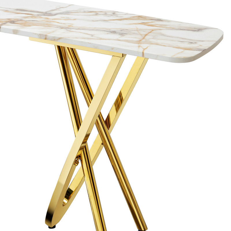 Everly Quinn Modern Rectangle Console Table | Wayfair