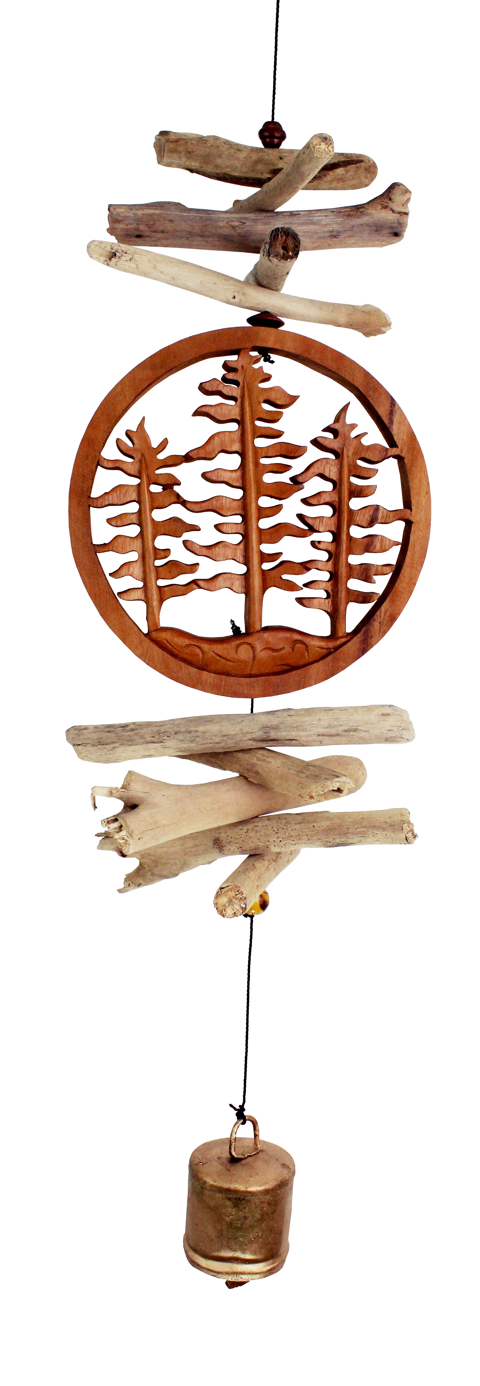 Millwood Pines Whitmire Forest Trees Bell Wind Chime | Wayfair