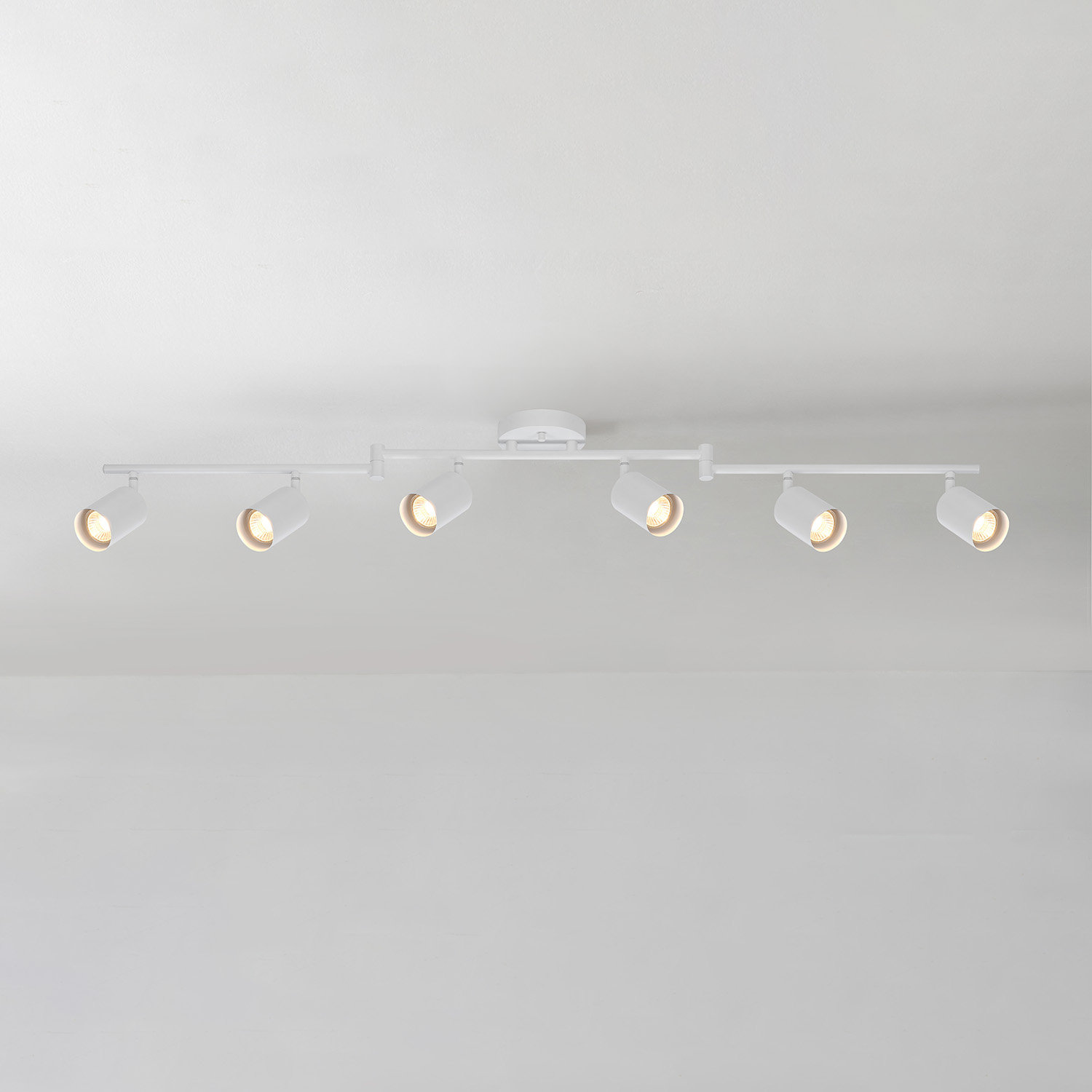 Globe Electric Company Pratt 6-Light Matte White Foldable Track ...