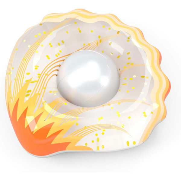 Utibia Inflatable Seashell Pool Float Floatie with Ball Water Fun Large ...