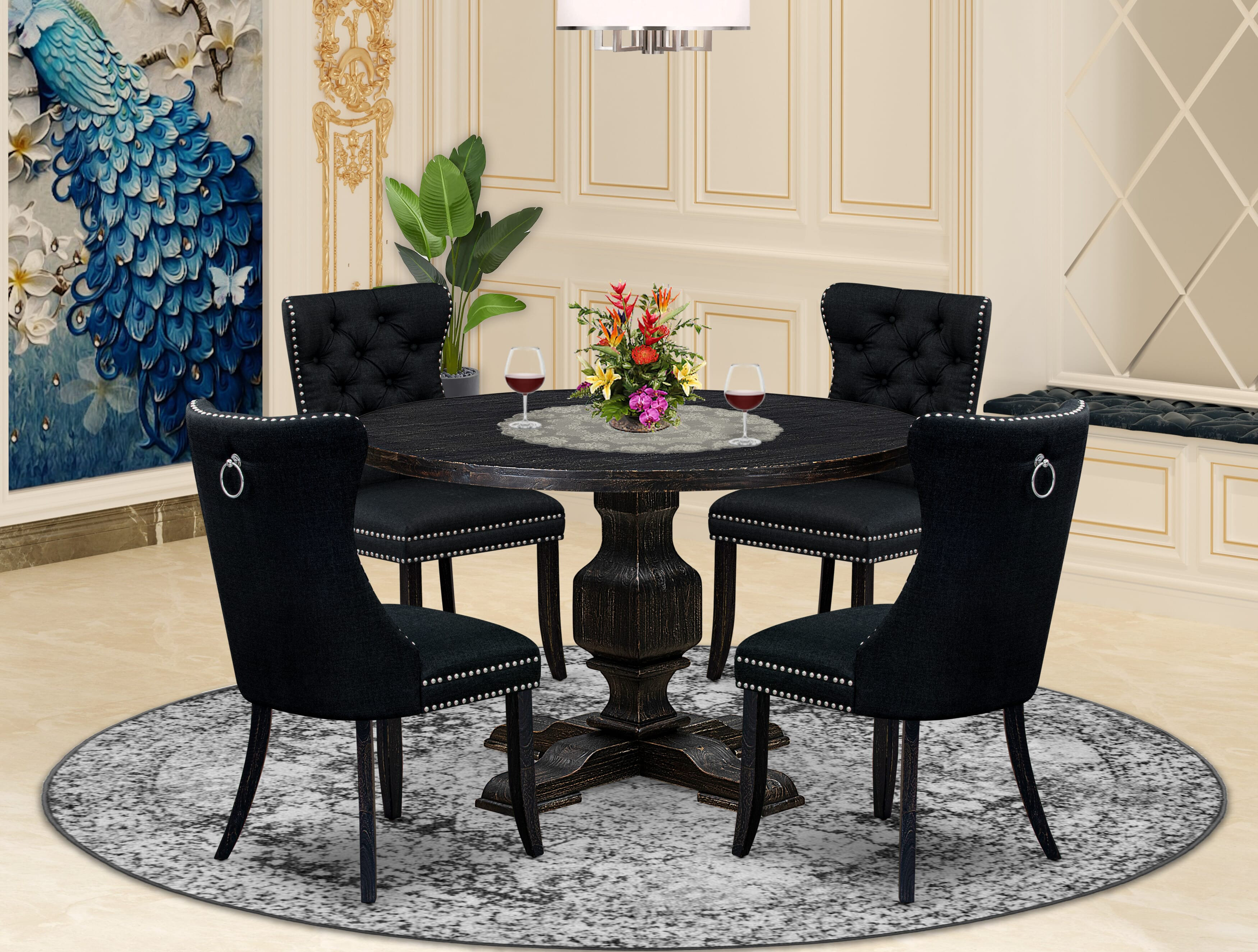 Red Barrel Studio® Dining table set included a Dining Room Table and ...
