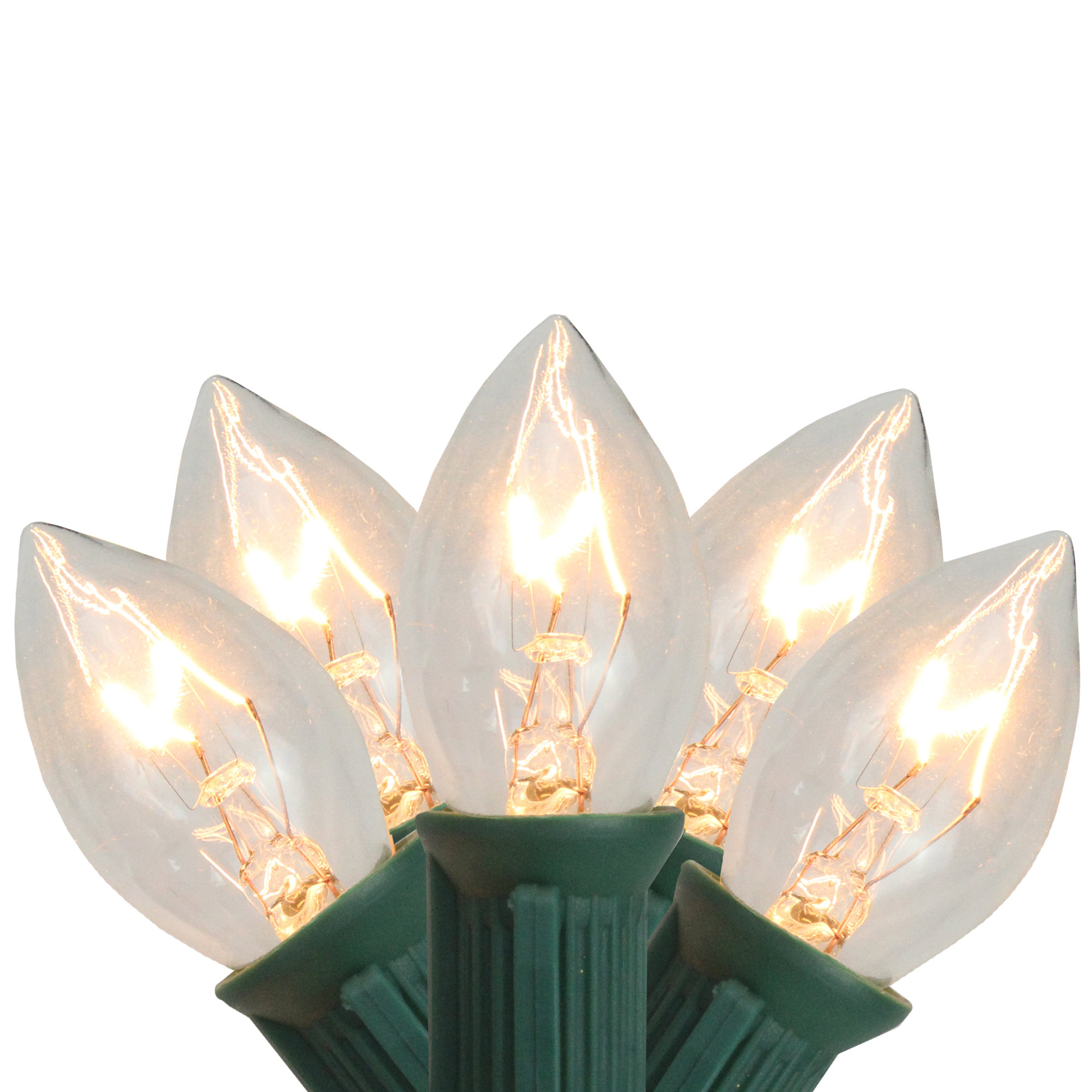 The Holiday Aisle® 25-Count Transparent C7 Christmas String Light Set ...