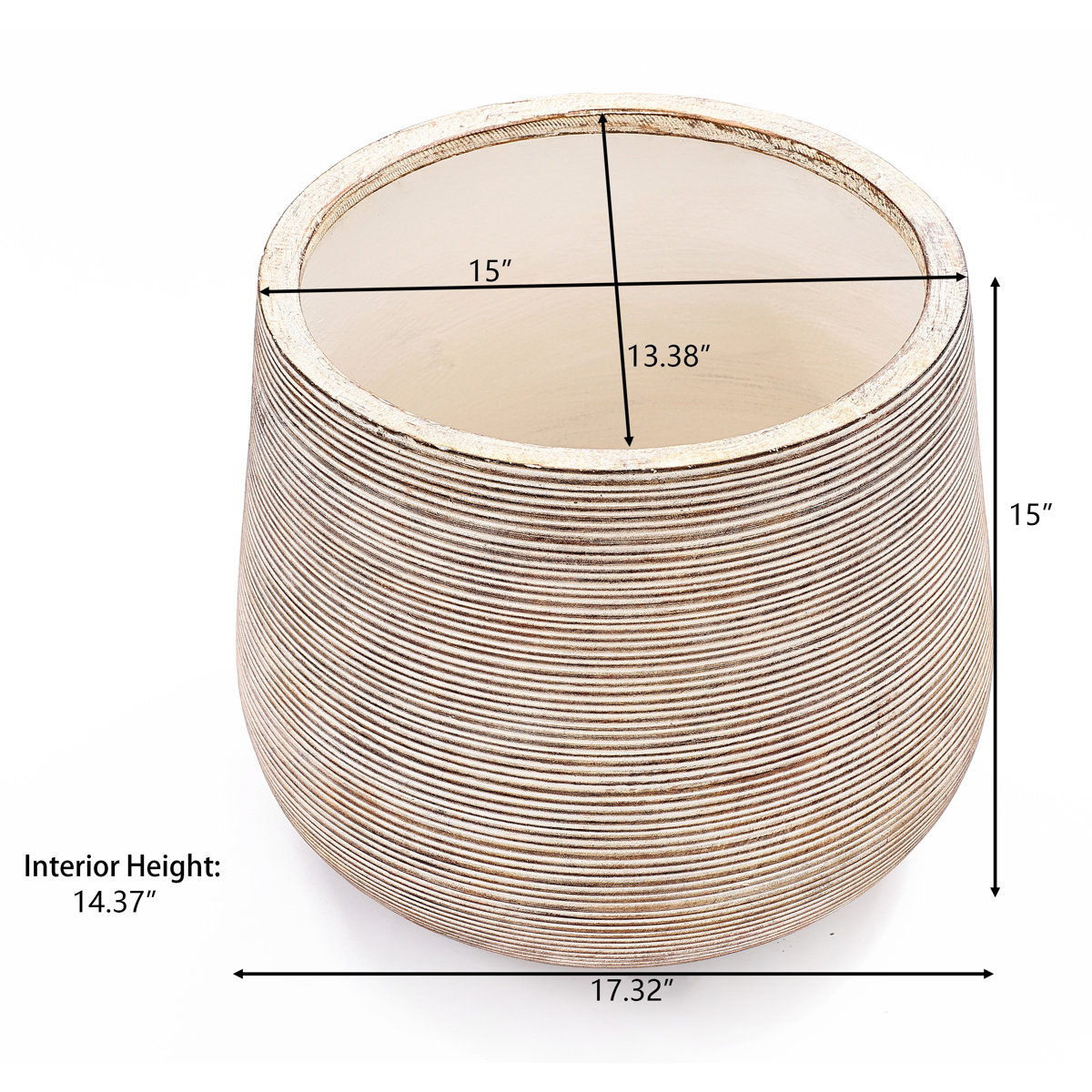 Joss & Main Paloma Magnesium Oxide Pot Planter & Reviews | Joss & Main