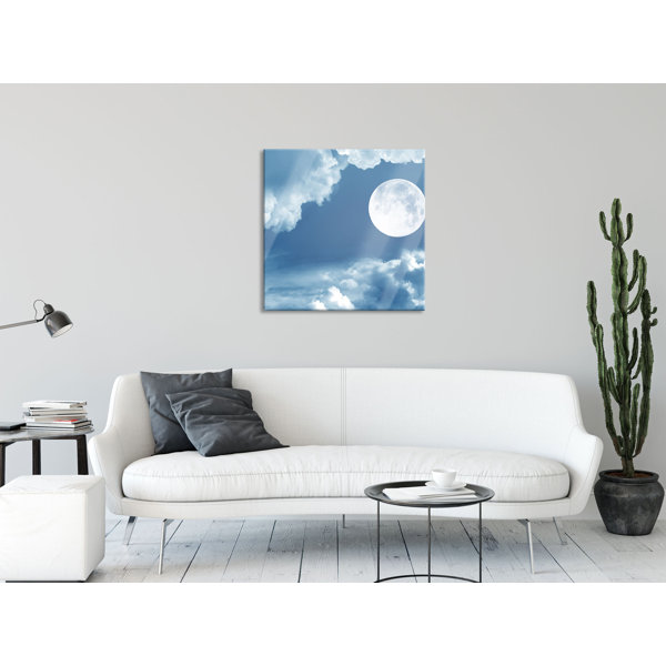 Brayden Studio Full Moon - No Frame Print on Glass | Wayfair.co.uk
