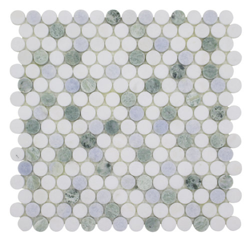 Penny Round Floor Tiles & Wall Tiles You'll Love | Wayfair