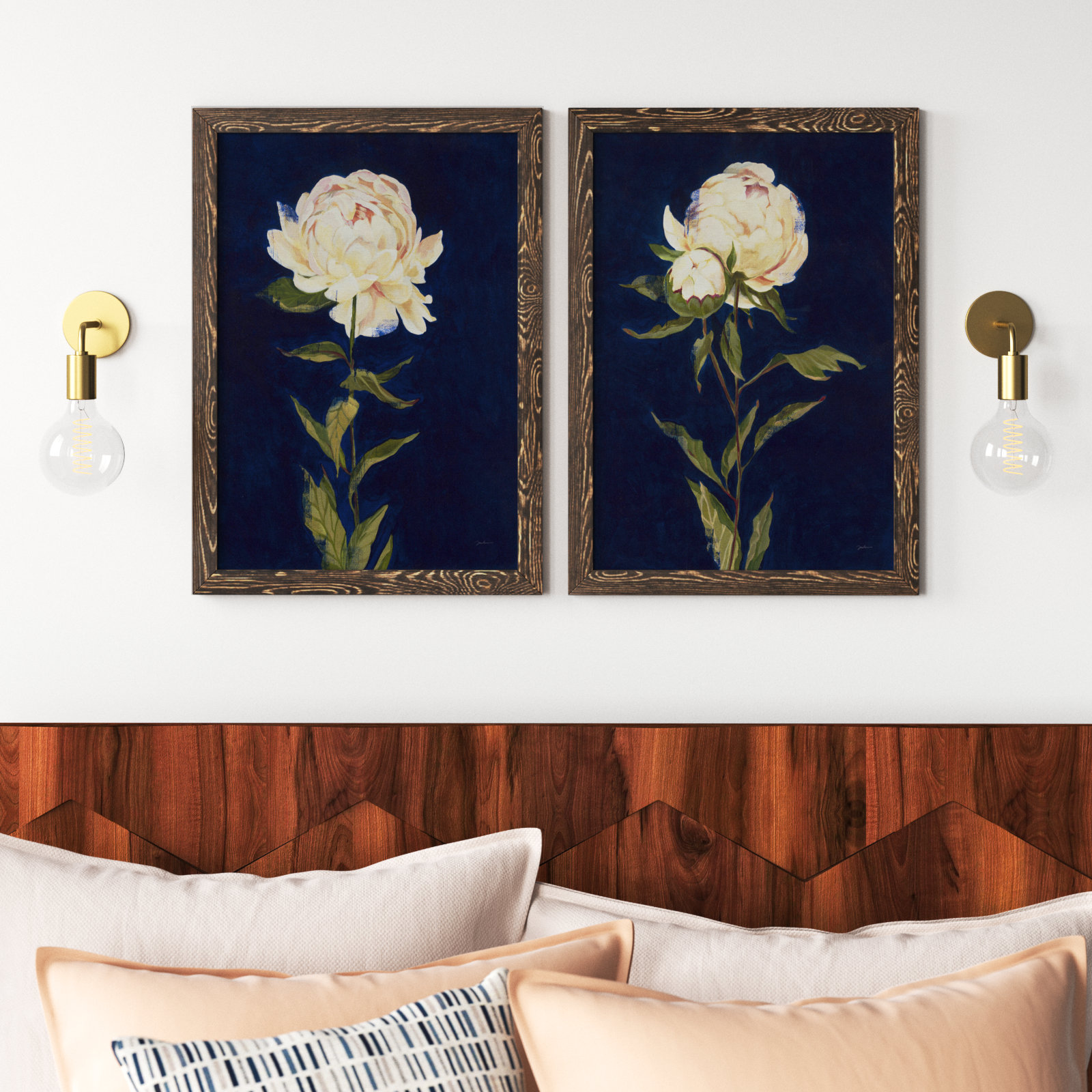 Lark Manor Pretty As A Peony I Framed On Canvas 2 Pieces Painting ...