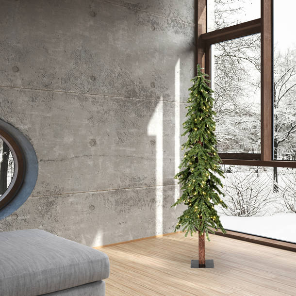 The Holiday Aisle® Natural Alpine Pine Christmas Tree & Reviews | Wayfair