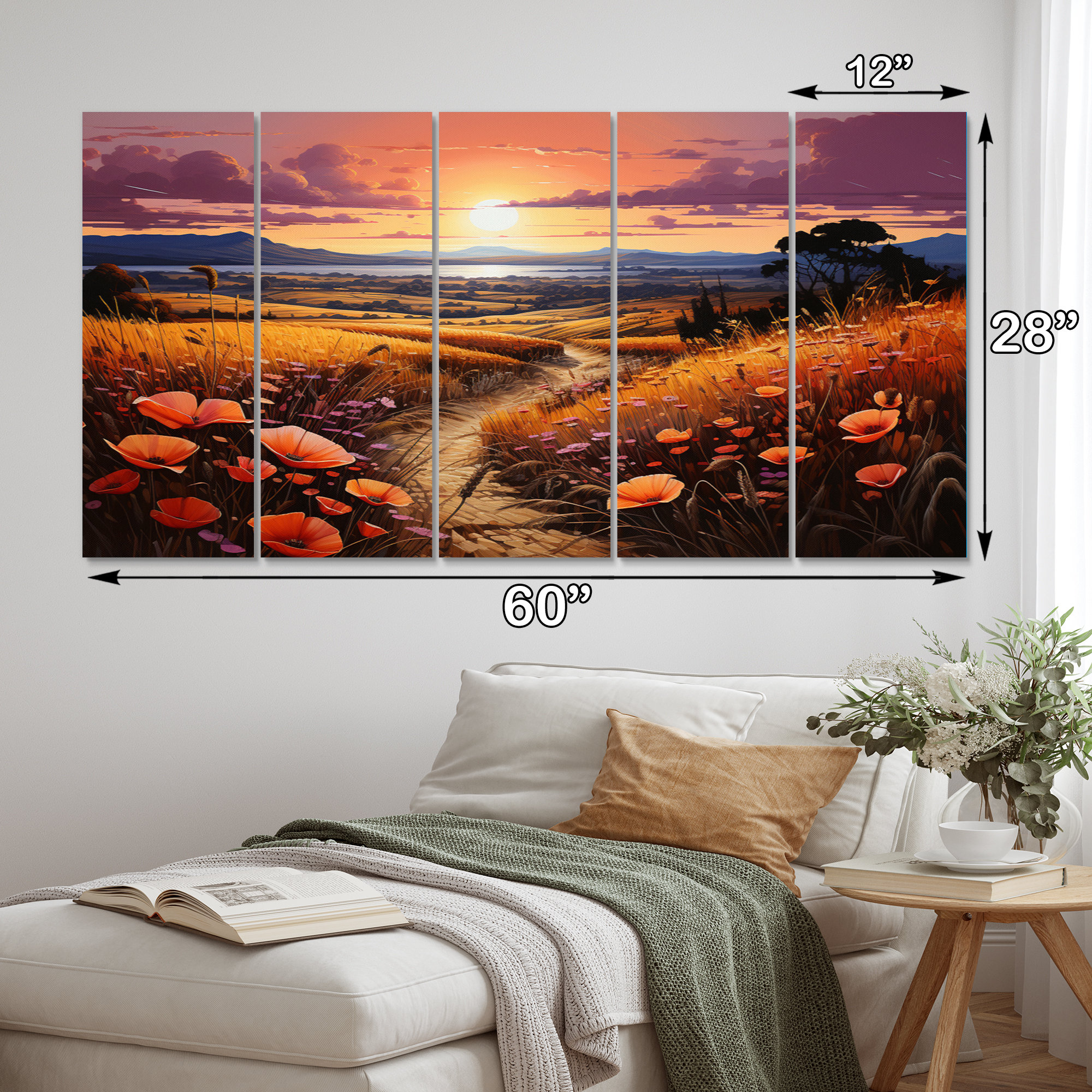 Design Art Farm Fauvist Fields II - Farm Metal Wall Decor Set | Wayfair