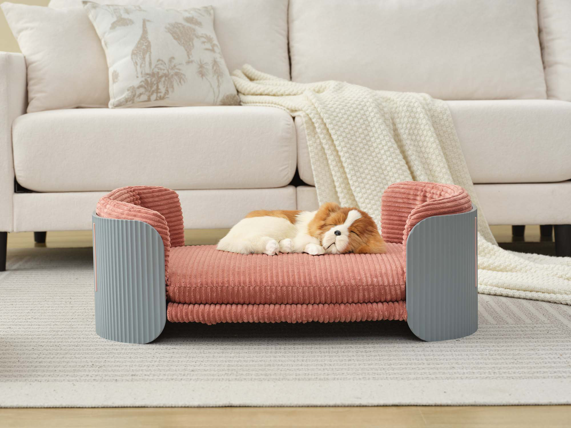 Corrigan Studio Scandinavian Style Cat Couch Bed, Pet Sofa For Indoor ...